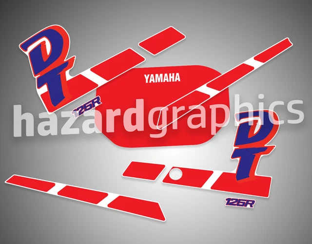 YAMAHA DT 125R DTR DT125R Graphics Kit Sticker Decal Set (1990) £49.99 ...