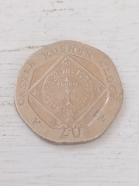 QUEEN ELIZABETH II Isle Of Man, Castle Rushden Clock 20p 2015 £2.99 ...