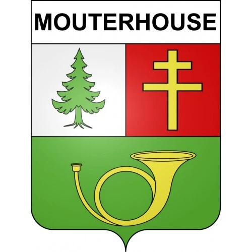 MOUTERHOUSE 57 VILLE sticker blason écusson autocollant adhésif EUR 3,99 - PicClick FR