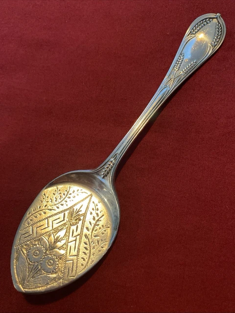 ANTIQUE SILVER PLATED Jam Spoon By Rabone Bros. c.1890’s £5.00 ...