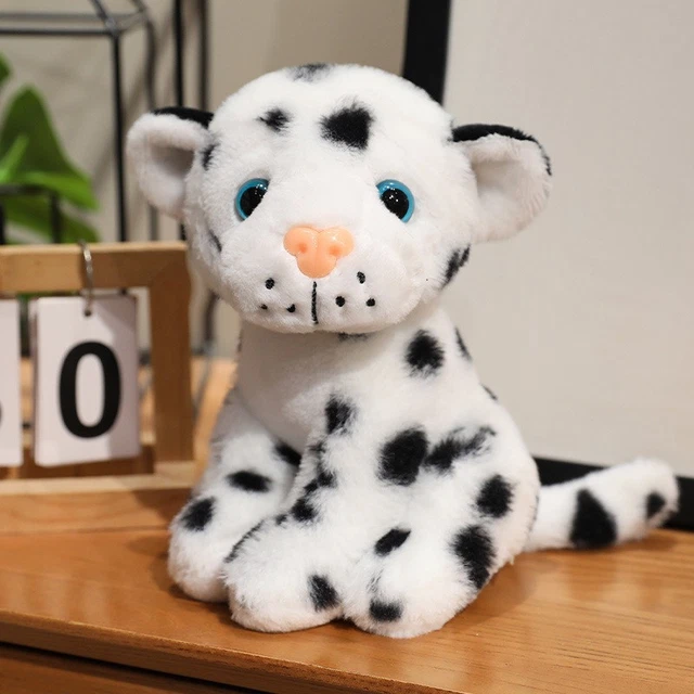 CUTE CARTOON SITTING Spot Leopard Plush Doll With Pp Cotton Filling For ...