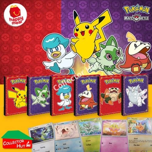 MCDONALD'S HAPPY MEAL 2023 Pokémon Match Battle SINGLE Trading Cards ...