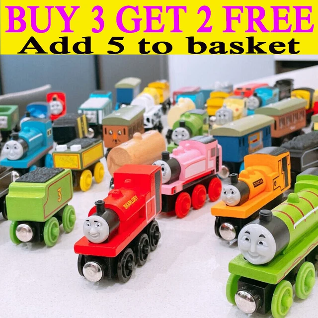 THOMAS- TANK ENGINE Trains Tender Wooden Play Train Toy Magnetic ...