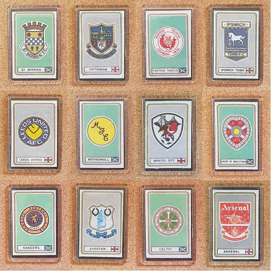 PANINI 79 1979 Football Silk Badge Sticker Fridge Magnets - Various ...
