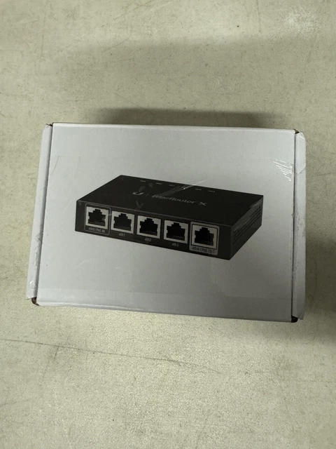 UBIQUITI ER-X EDGEROUTER X Advanced Gigabit Ethernet Router, 5 Ports ...