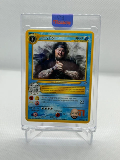 2024 JOHN RUDOLPH Signed Auto Pokémon Water Art Card Jelly Roll 1/4 $20 ...