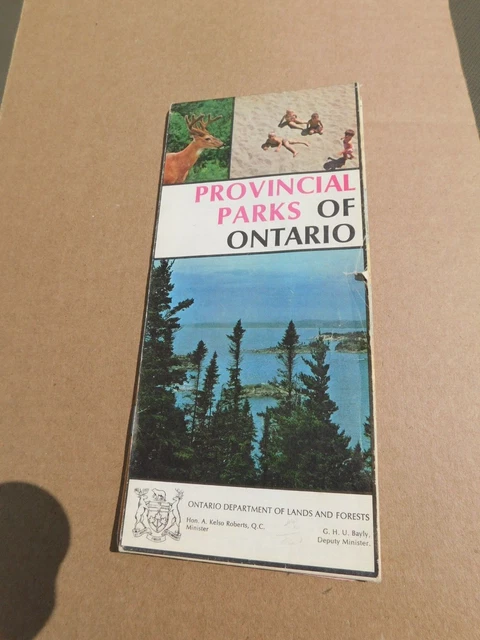 PROVINCIAL PARKS OF Ontario Map Canada Travel Camp Hike Boat Launch ...
