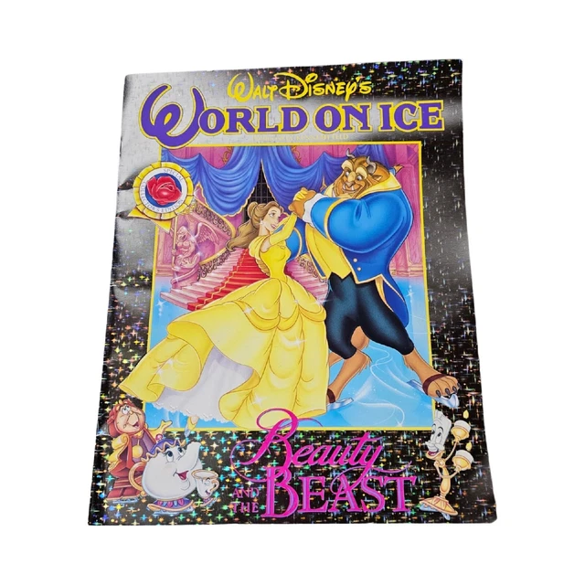 VINTAGE 1992 WALT Disney World On Ice Beauty And The Beast Program Book ...