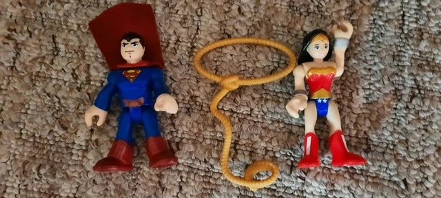 Imaginext Dc Super Friends Superman And Wonder Woman With Lasso Toy Figures Eur 908 Picclick Fr