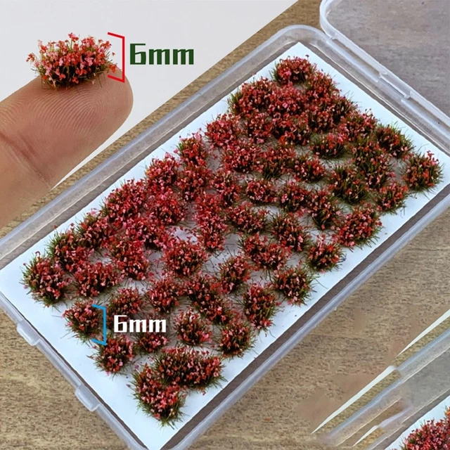EYE CATCHING MODEL Grass 53pcs Adhesive Static Grass Tufts for ...
