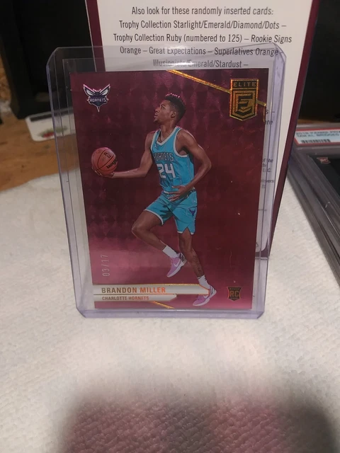 BRANDON MILLER 2023-24 Donruss Elite #244 Foto Rosa 03/17 Rookie Rc ...