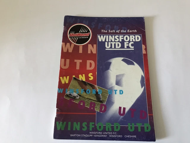 WINSFORD UNITED V Colwyn Bay 1997/98 Season Football Programme £1.79 ...