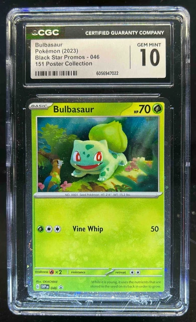 2023-25 POKEMON SV Black Star Promos SVP EN Bulbasaur #046 CGC 10 £0.74 ...