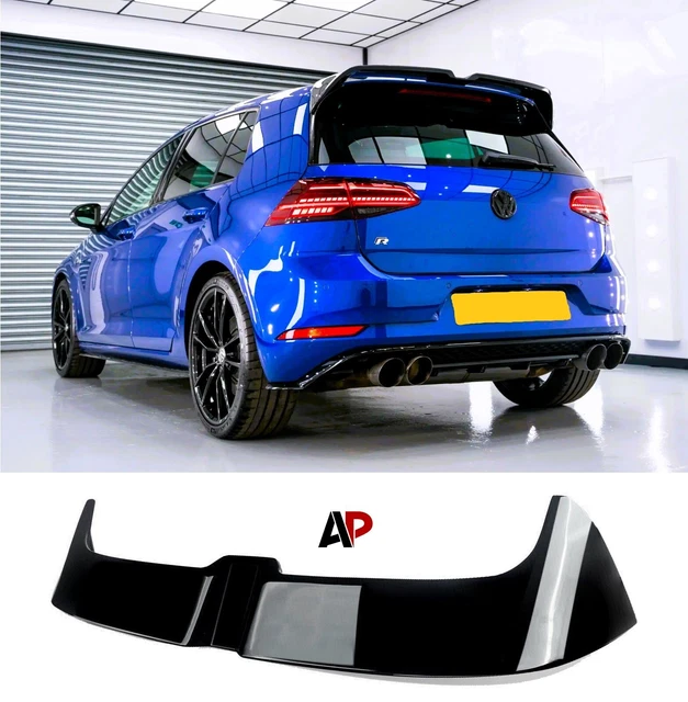 VW GOLF R GTD GTI Oettinger Style Rear Gloss Black Boot Spoiler Wing ...