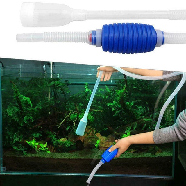 CLEAN HAND PUMP Vacuum Syphon Kit Siphon Cleaner Fish Tank Aquarium ...