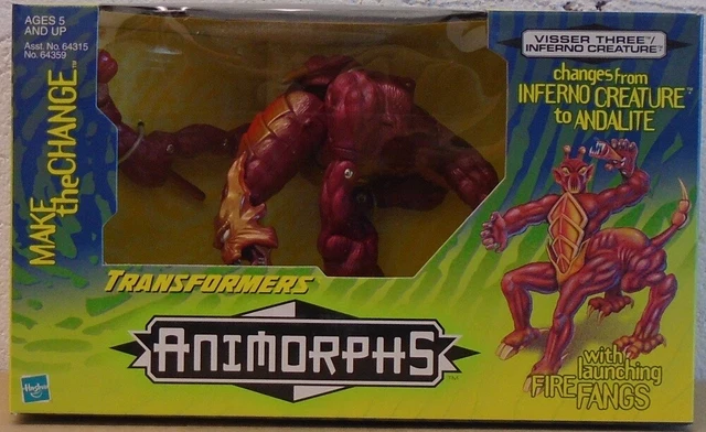 TRANSFORMERS ANIMORPHS VISSER Three Inferno Creature Beast Wars Mega ...