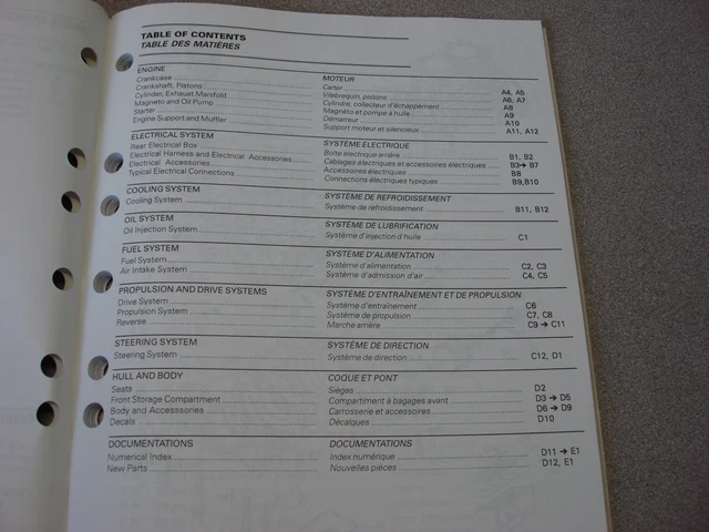 SEA DOO PARTS Book Catalog Schematics Diagrams 2000 Rx Di 5646 5656 219 ...