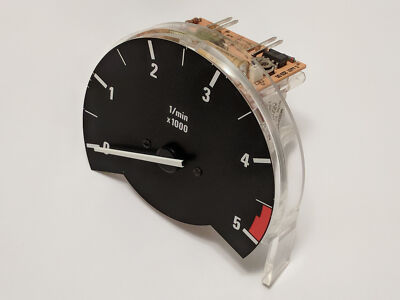 GENUINE BMW TACHOMETER uppermost section. Four pillars, marked to 5K ...