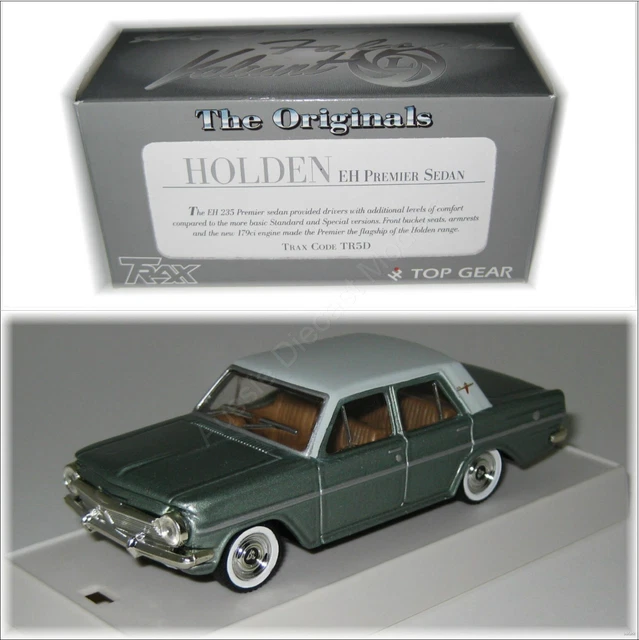 HOLDEN EH PREMIER Sedan TRAX 1:43 Scale TR5D Green / Ivory Diecast ...