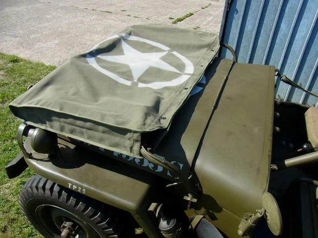 SCHEIBENABDECKUNG WINDSHIELD COVER Willy's Jeep MB Ford GPW Hotchkiss ...