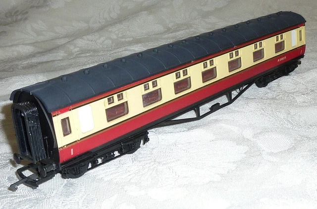 AIRFIX 54203-4 LMS 60' Corridor Composite M3935M Red/Cream Oo Gauge Vgc ...