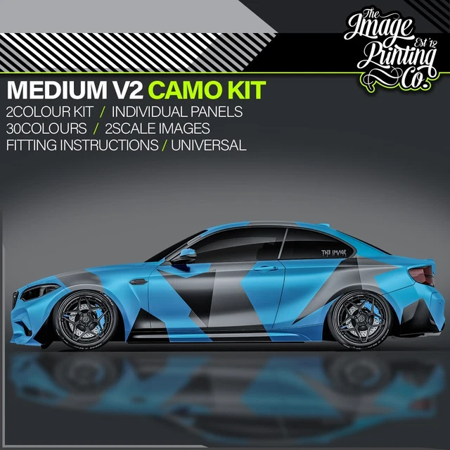 MEDIUM CAR CAMO Kit I Vinyl Decals I Camouflage I Partial Wrap I ABT V2 ...