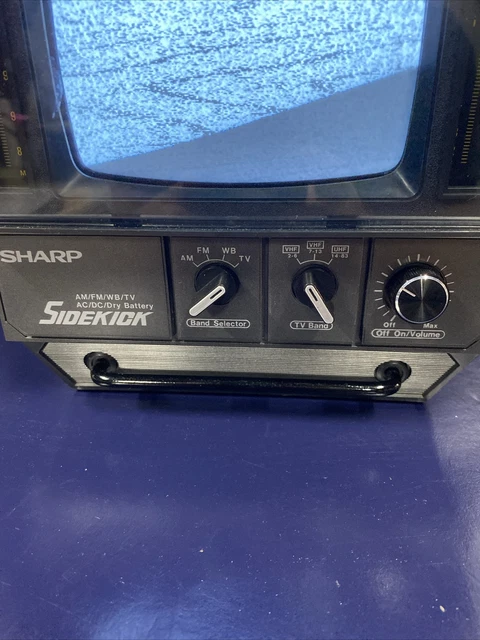 VTG 1980S SHARP Sidekick TV 3S-66 w/Manual, Ear Plug & Original Box ...