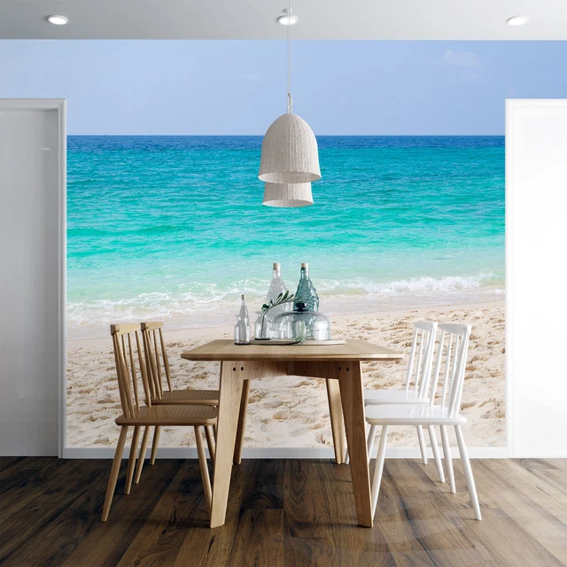 3D BEACH SEA E534 Wallpaper Mural Paper Wall Print Indoor Murals CA ...