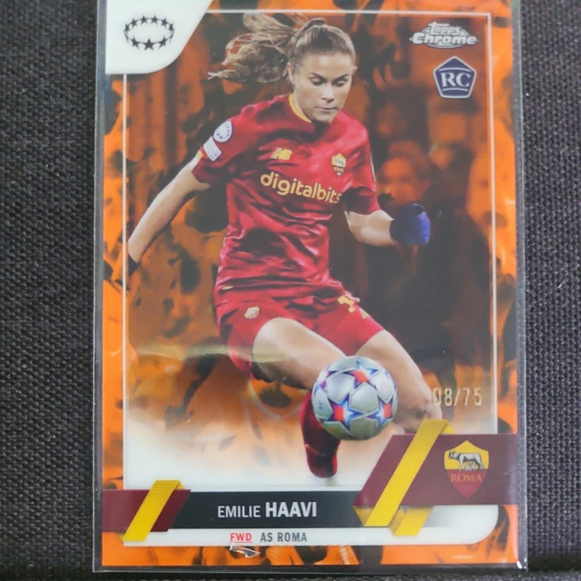 2022-23 TOPPS CHROME UEFA Women's Champions League Inferno 8/75 Emilie ...