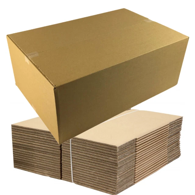 CARDBOARD BOXES 18X12X7& ANY QTY 457x305x178mm BROWN PARCEL POSTAL BOX ...