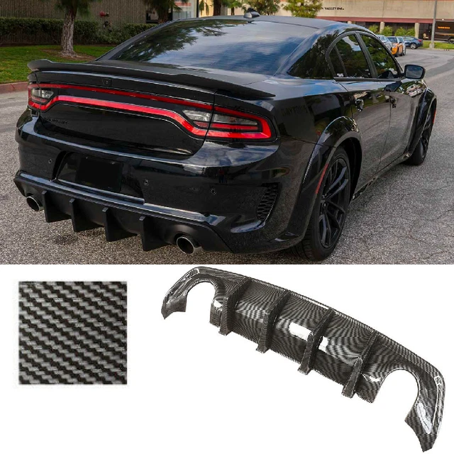 FOR DODGE CHARGER Widebody 2020-2023 Rear Diffuser Bumper Lip Carbon ...