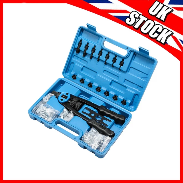 RIVETER GUN 110PCS-TOOLS M3-M12 Mandrels nut riveter M3 M5 M6 M8 M10 ...