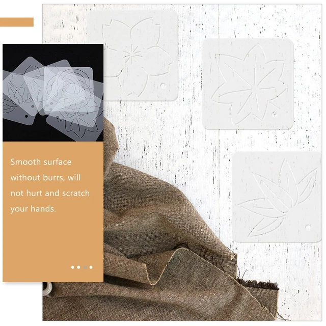 4 PIECES DIY Clothing Drawing Rulers Embroidery Templates Patchwork ...