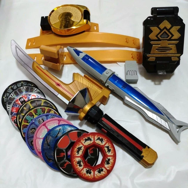 POWER RANGERS SAMURAI Shinkenger DX Morpher Weapon 4p Disc 10p set ...