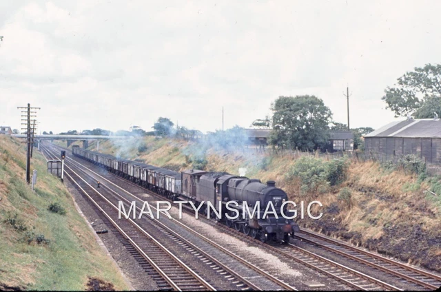T3-137-ORIGINAL 35MM STEAM Railway Slide 45107 on dn train @ North ...