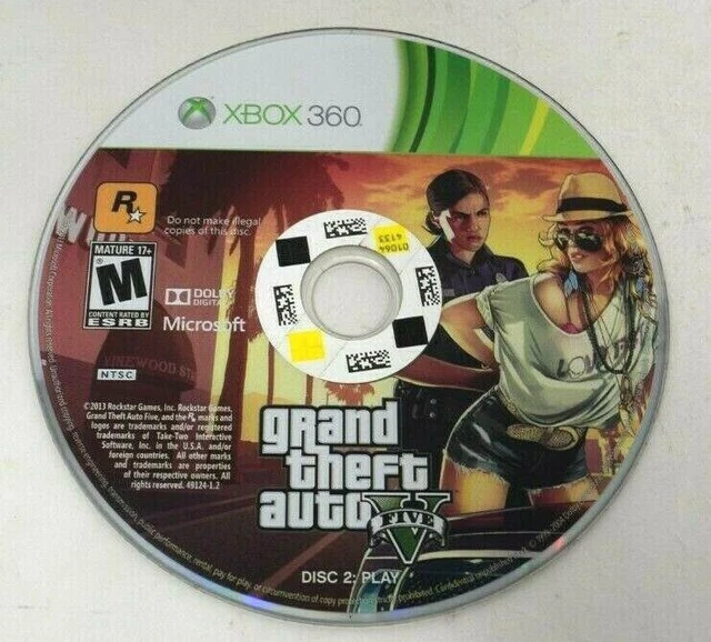 GRAND THEFT AUTO V GTA 5 (Microsoft Xbox One) DISQUE SEULEMENT EUR 9,00 ...