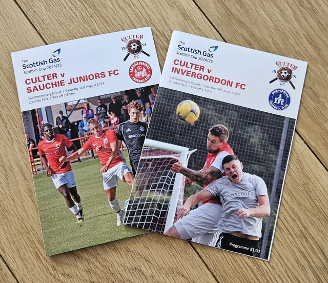 SCOTTISH CUP FOOTBALL programmes 2024/25 £2.00 - PicClick UK