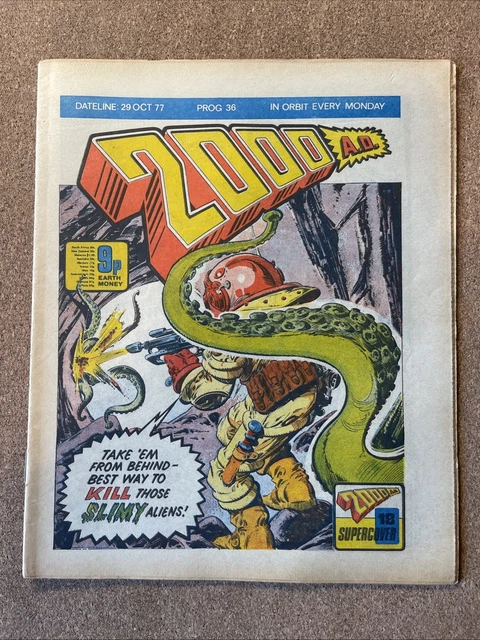 2000AD #36 VGC 1977 Judge Dredd, Dan Dare, Mach 1, Harlem Heroes EUR 17 ...