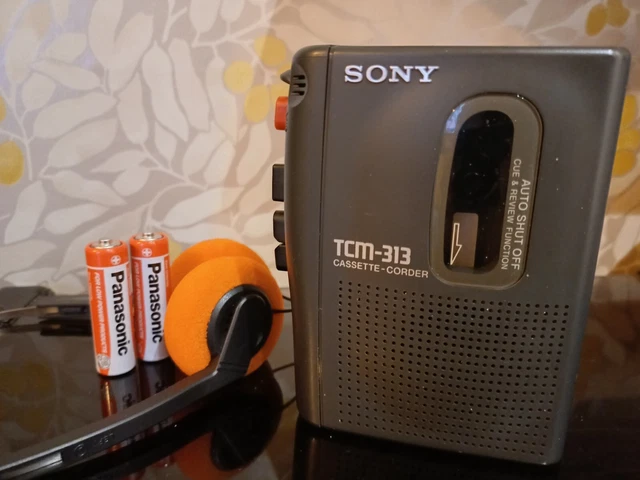 REFURBISHED SONY TCM-313 Cassette-Corder Recorder Player NEW BELT ...