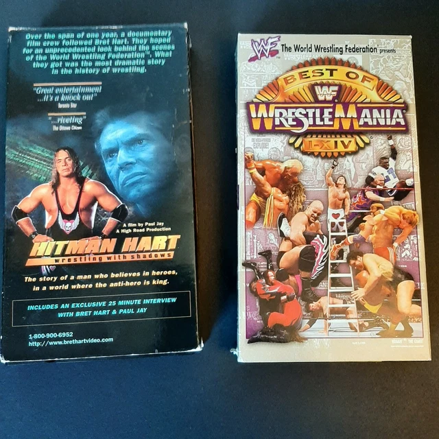 VINTAGE WRESTLING VHS Hitman Hart Wrestling With Shadows * Wrestlemania ... VINTAGE WRESTLING VHS Hitman Hart Wrestling With Shadows * Wrestlemania ...
