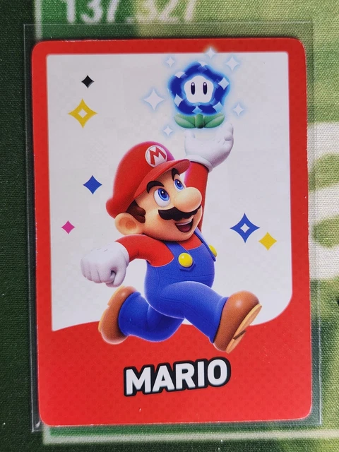 SUPER MARIO BROS. Wonder Card Mario Walmart Exclusive Limited £8.60 ...