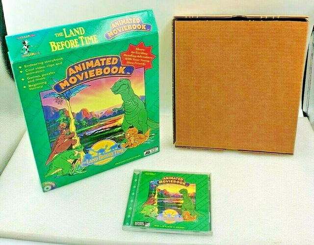 LIKE NEW VINTAGE THE LAND BEFORE TIME Animated Moviebook Game PC CD Rom ...