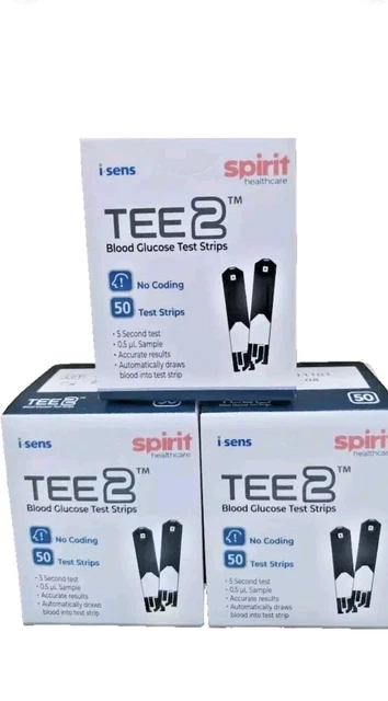 3 X 50 Tee2 09/2026 Blood Glucose Test Strips £32.70 - PicClick UK