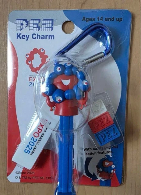 OSAKA KANSAI EXPO 2025 MyakuMyaku PEZ Key Charm Blue Limited Japan EUR ...