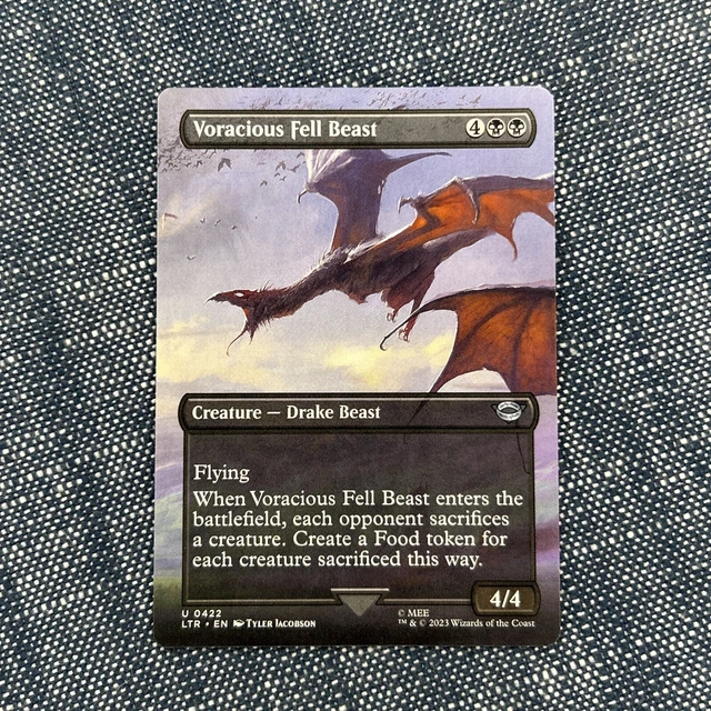 MTG - (BORDERLESS) VORACIOUS FELL BEAST - Lord of the Rings (U) EUR 1 ...