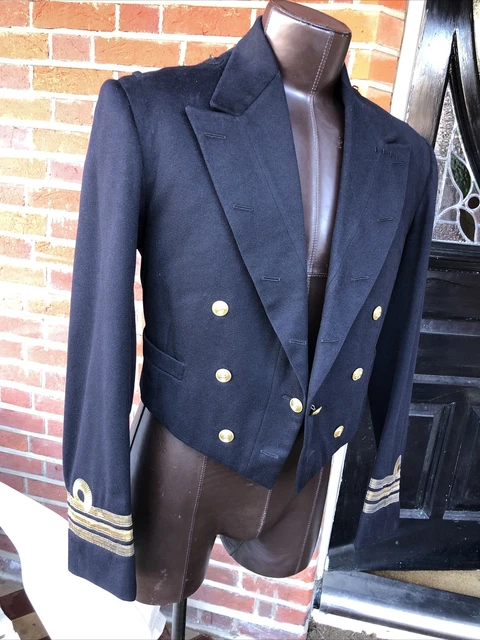 VTGE ROYAL NAVY Mess Jacket COMMANDER Rank Officers Uniform Bespoke By ...