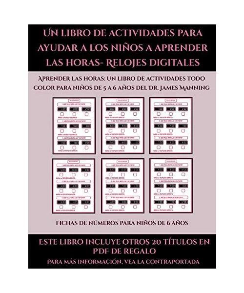 FICHAS DE NÚMEROS para niños de 6 años (Un libro de actividades para ayudar a EUR 10,48 ...