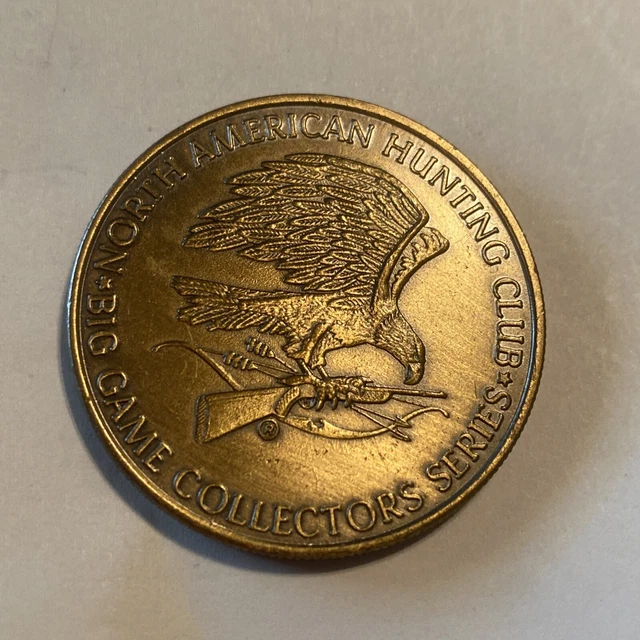 NORTH AMERICAN HUNTING Club Whitetail Deer Collectors Medallion Coin £3 ...