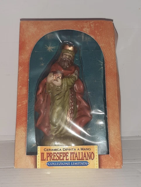 IL PRESEPE ITALIANO Re Magio In Ceramica Dipinta A Mano H.11Cm. EUR 13 ...