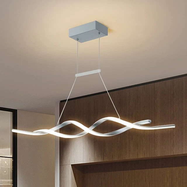 LINEAR MODERN PENDANT Light Kitchen Island Trapezoid Ceiling Lamp ...